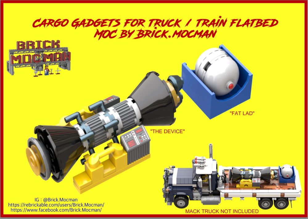 LEGO MOC Cargo Gadgets for Truck / Train / Ship Flatbeds (FREE) by ...