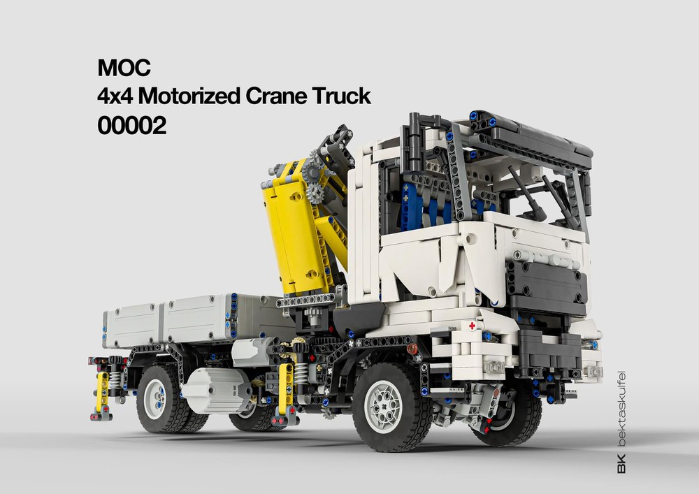 LEGO MOC 4x4 Motorized Crane Truck by bektaskulfel | Rebrickable ...