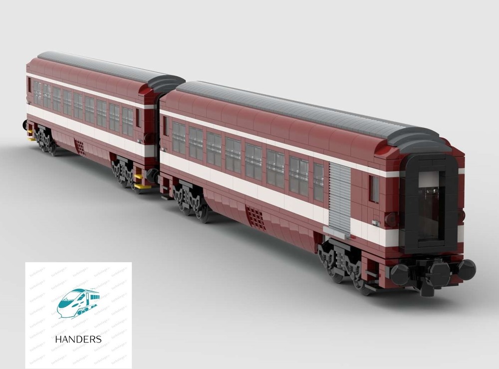 LEGO MOC French Wagons for "Le Capitole" Train by Handers | Rebrickable ...