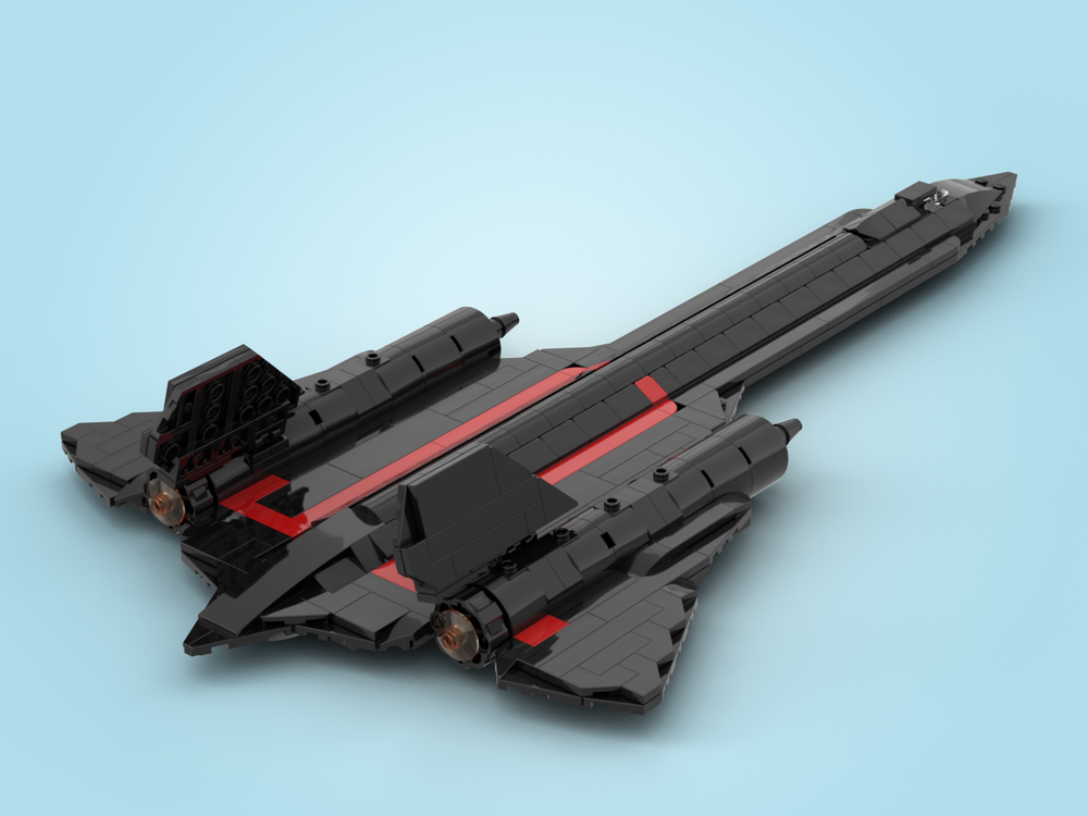 Lego Moc Sr 71 Blackbird 172 Scale By Abracadabrick Rebrickable
