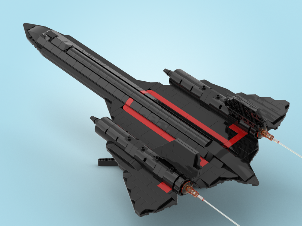 Lego Moc Sr 71 Blackbird 172 Scale By Abracadabrick Rebrickable