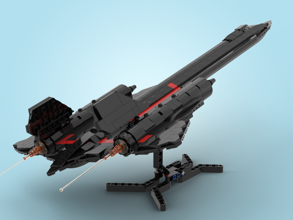 Lego Moc Sr 71 Blackbird 172 Scale By Abracadabrick Rebrickable