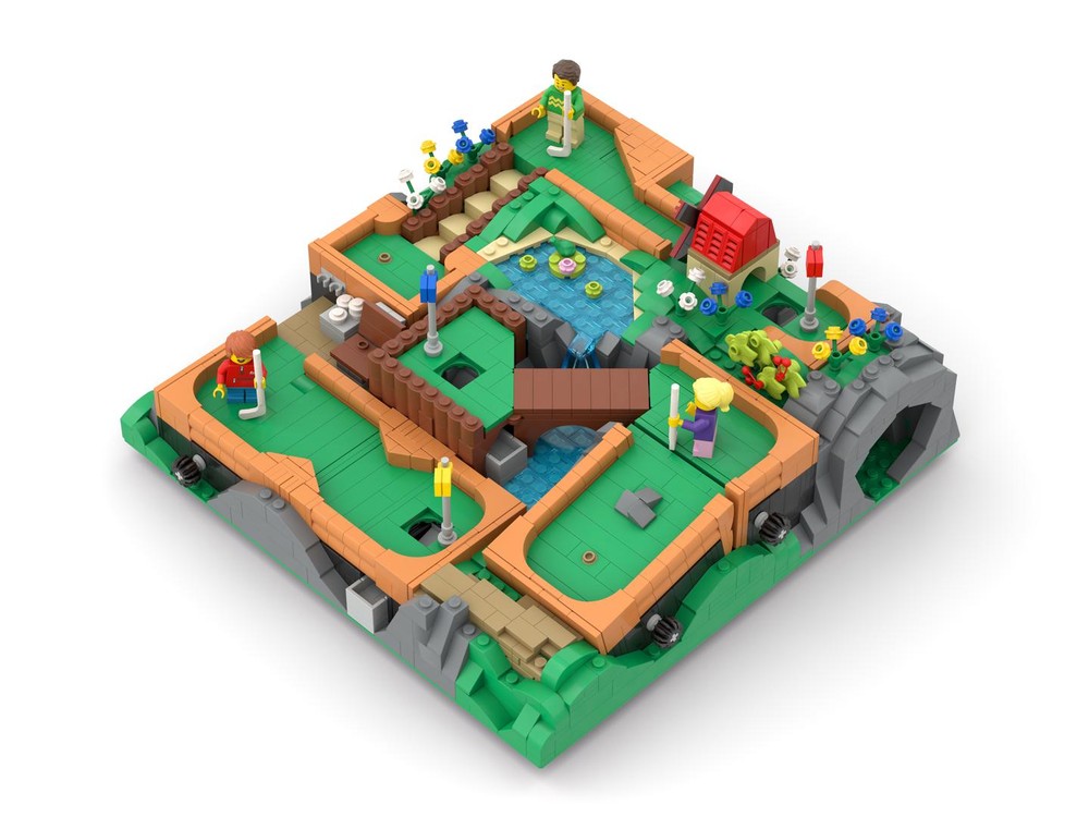 Lego Moc Working Mini Golf Course By Legoparadise Rebrickable Build