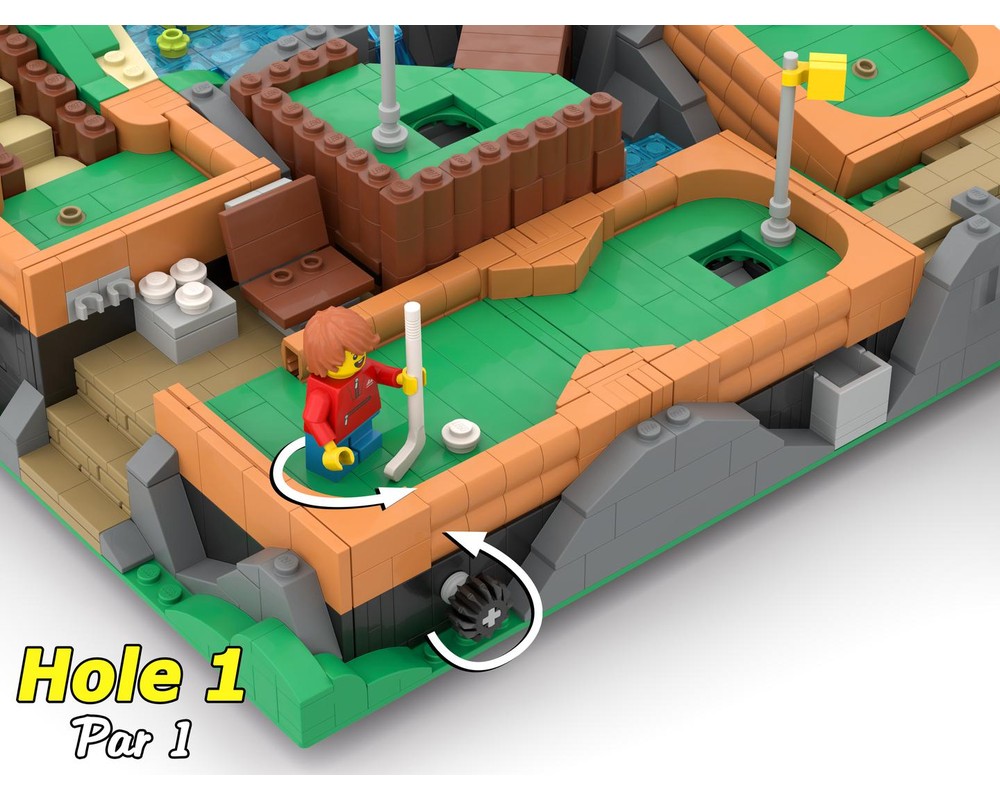 LEGO MOC Working Mini Golf Course by LEGOParadise | Rebrickable - Build ...