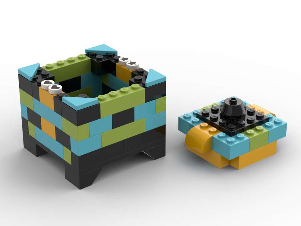 Lego Moc Neon Fun Box By Flerpdederp Rebrickable Build With Lego