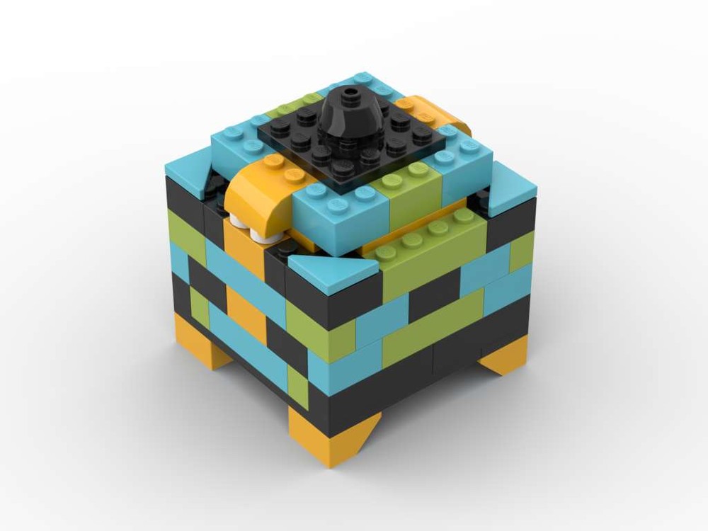 Lego Moc Neon Fun Box By Flerpdederp Rebrickable Build With Lego