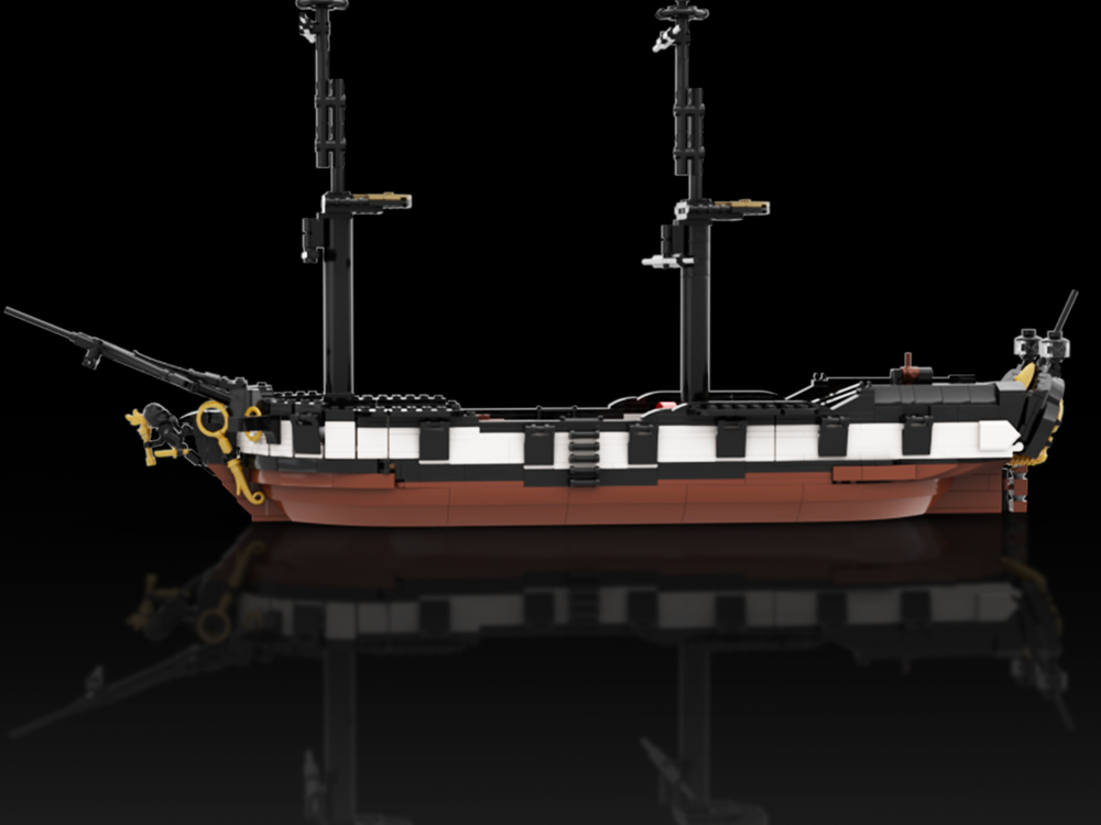 Lego Moc Pirate Frigate By Marius2002 Rebrickable Build With Lego