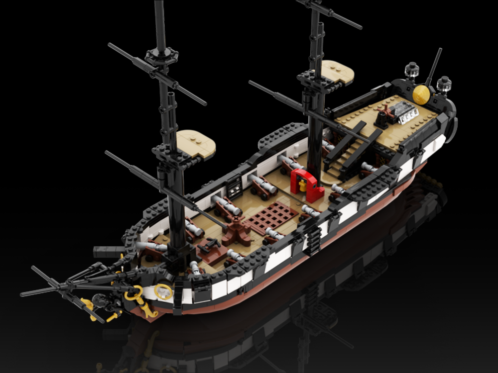 Lego Moc Pirate Frigate By Marius2002 Rebrickable Build With Lego