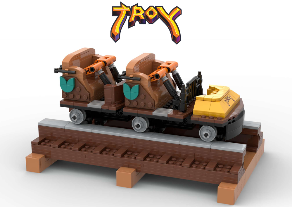 LEGO MOC ROLLERCOASTER - TROY - TOVERLAND by Coasters.bricks.worldwide ...