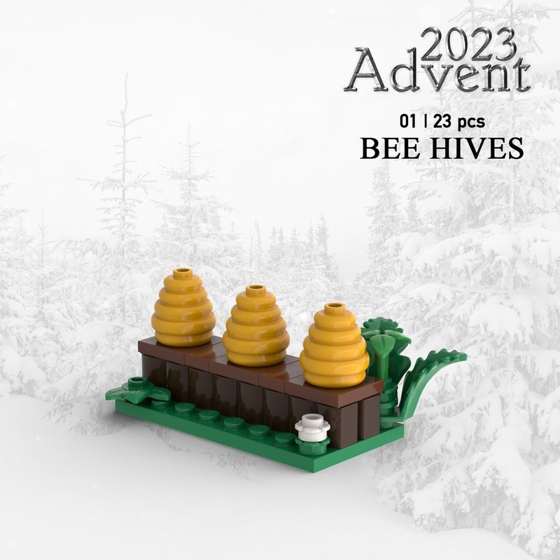 LEGO MOC Bee Hives by peter.keith | Rebrickable - Build with LEGO