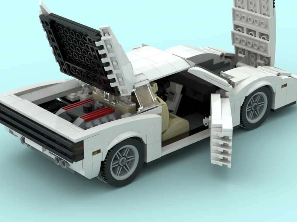 Lego Moc 118 Miami Vice Ferrari Testarossa By Doubleubricks