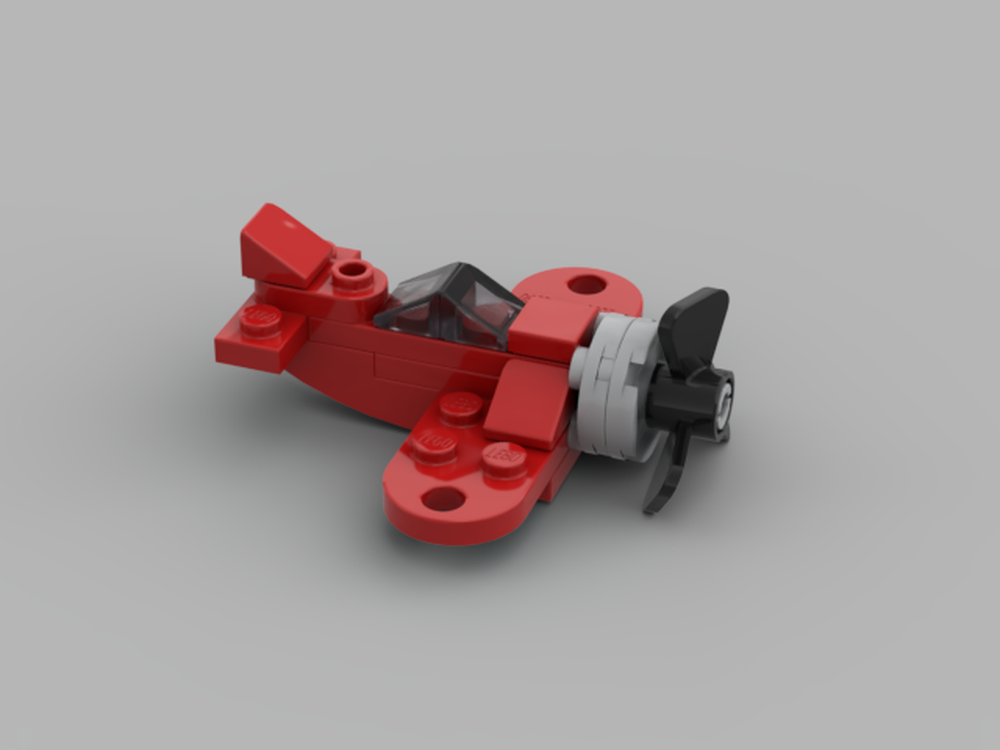 LEGO MOC tiny red plane by cocoacao | Rebrickable - Build with LEGO