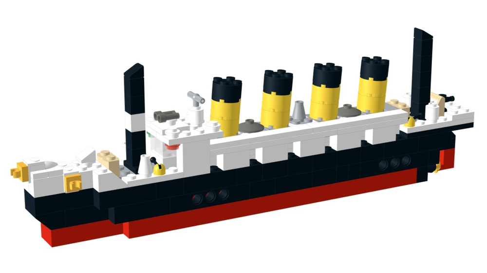 LEGO MOC Mini Titanic by Zany4 | Rebrickable - Build with LEGO