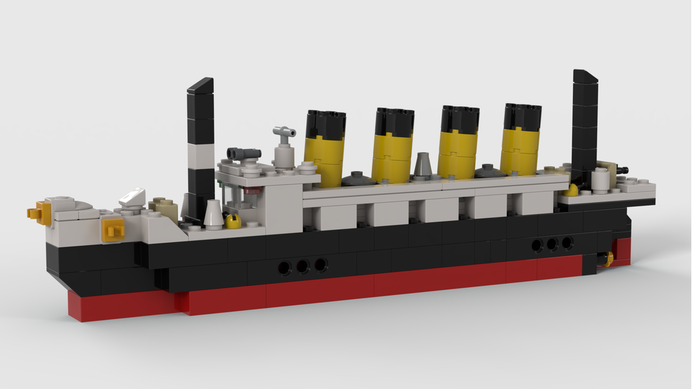 Lego Moc Mini Titanic By Zany4 Rebrickable Build With Lego