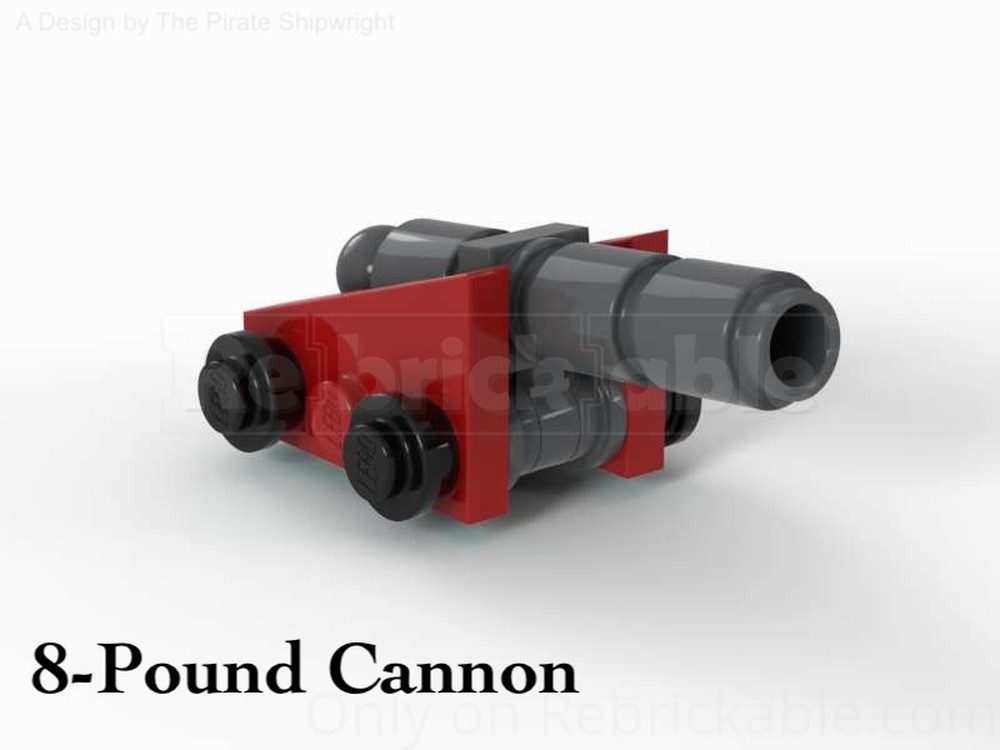 LEGO MOC-164394 8-Pound Cannon by The Pirate Shipwright | Rebrickable ...