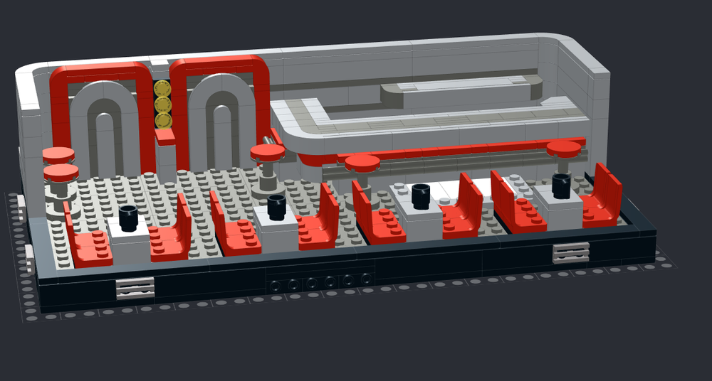 LEGO MOC Dexter Diner Diorama by Leonine | Rebrickable - Build with LEGO