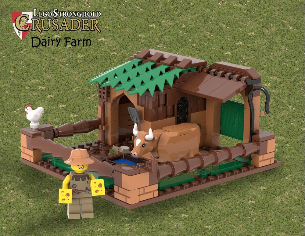 LEGO MOC Stronghold Dairy Farm by Legocionado | Rebrickable - Build ...