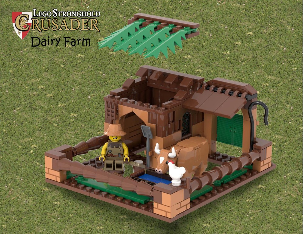 LEGO MOC Stronghold Dairy Farm by Legocionado | Rebrickable - Build ...