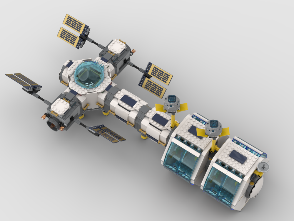 Lego Moc Gateway For 60349 Lunar Space Station By Ironmax Rebrickable