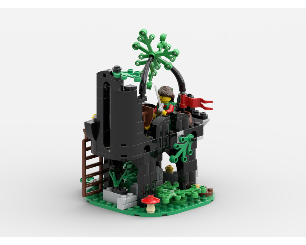 LEGO MOC Forestmen Ruined Bridge by sansana | Rebrickable - Build with LEGO