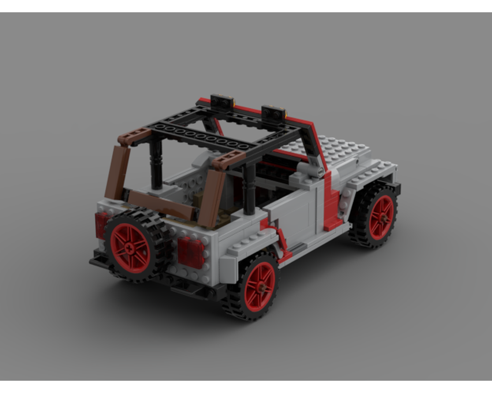 LEGO MOC Jeep YJ Jurassic Park by cocoacao | Rebrickable - Build with LEGO