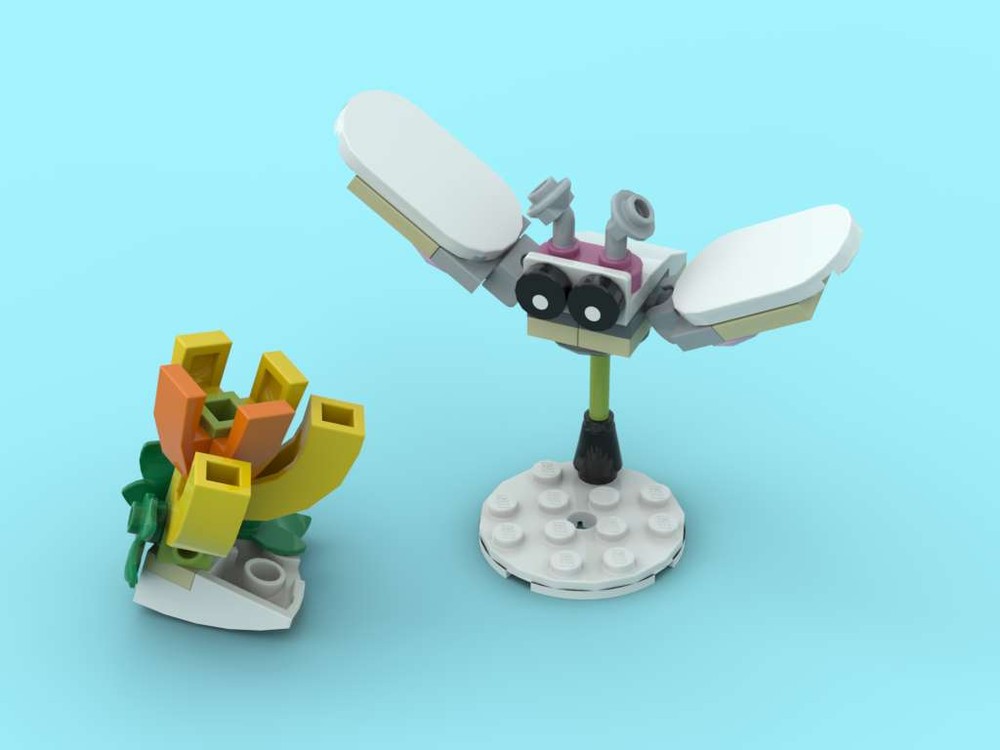 Lego Moc Bug And Flower By Flerpdederp Rebrickable Build With Lego