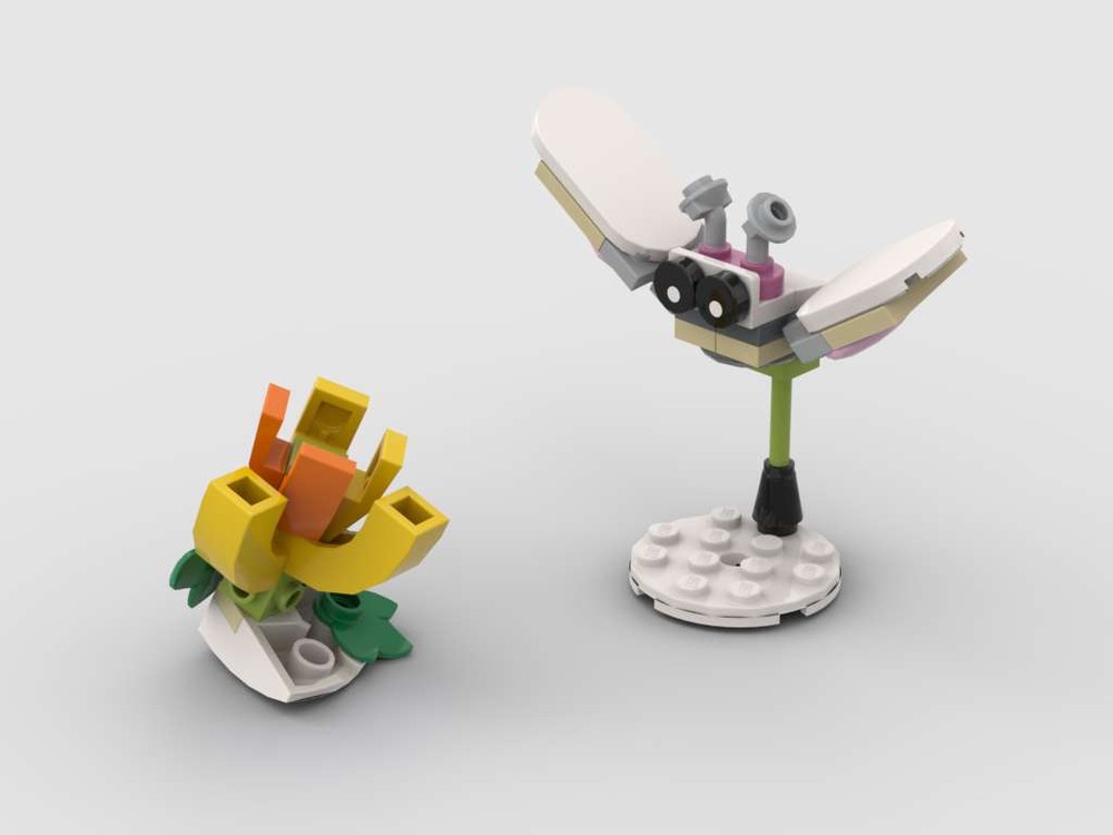 Lego Moc Bug And Flower By Flerpdederp Rebrickable Build With Lego