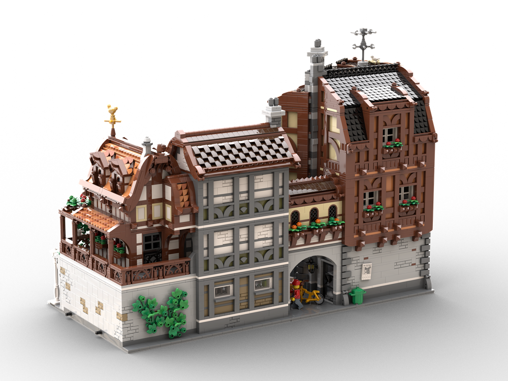 Lego Moc Old Town By Simon84 Rebrickable Build With Lego