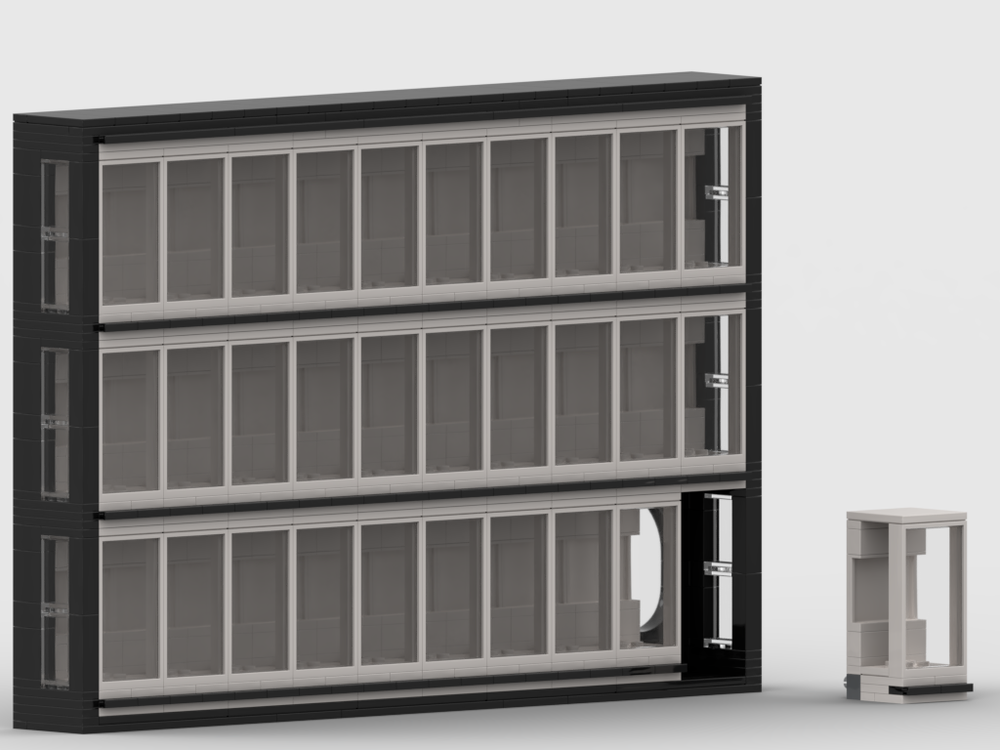 LEGO MOC Modular Minifigure Display by damndog666 | Rebrickable - Build ...