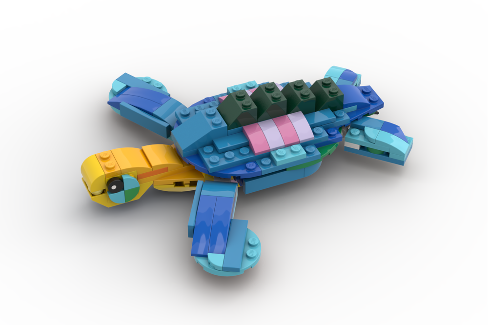 LEGO MOC 31136 Sea Turtle by Nequmodiva | Rebrickable - Build with LEGO