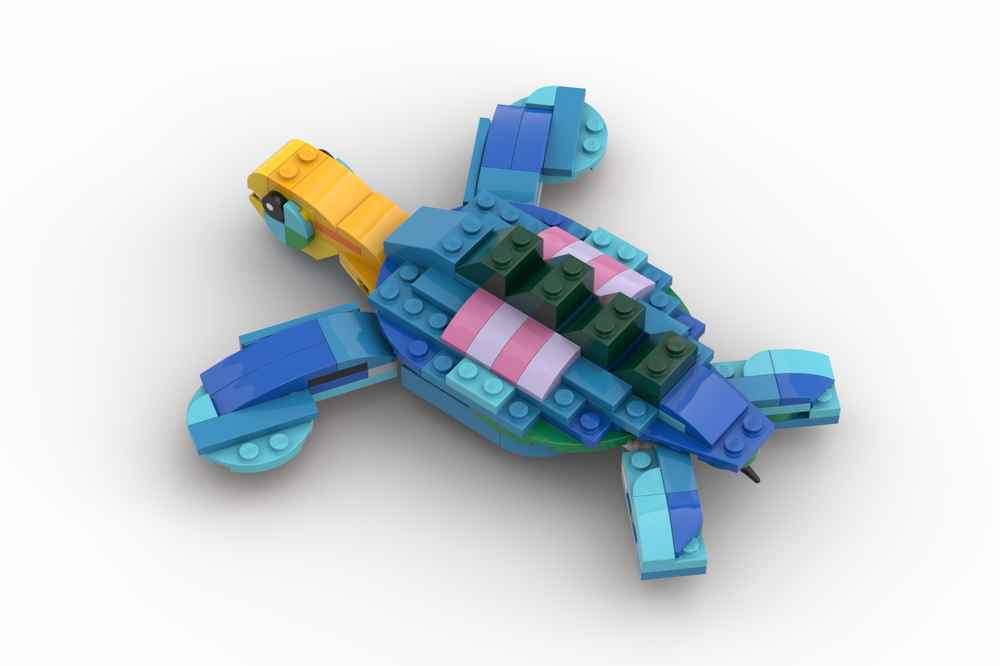 LEGO MOC 31136 Sea Turtle by Nequmodiva | Rebrickable - Build with LEGO
