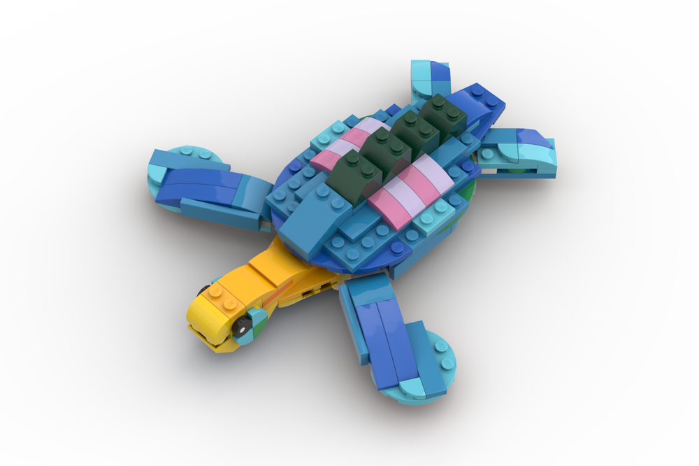 LEGO MOC 31136 Sea Turtle by Nequmodiva | Rebrickable - Build with LEGO