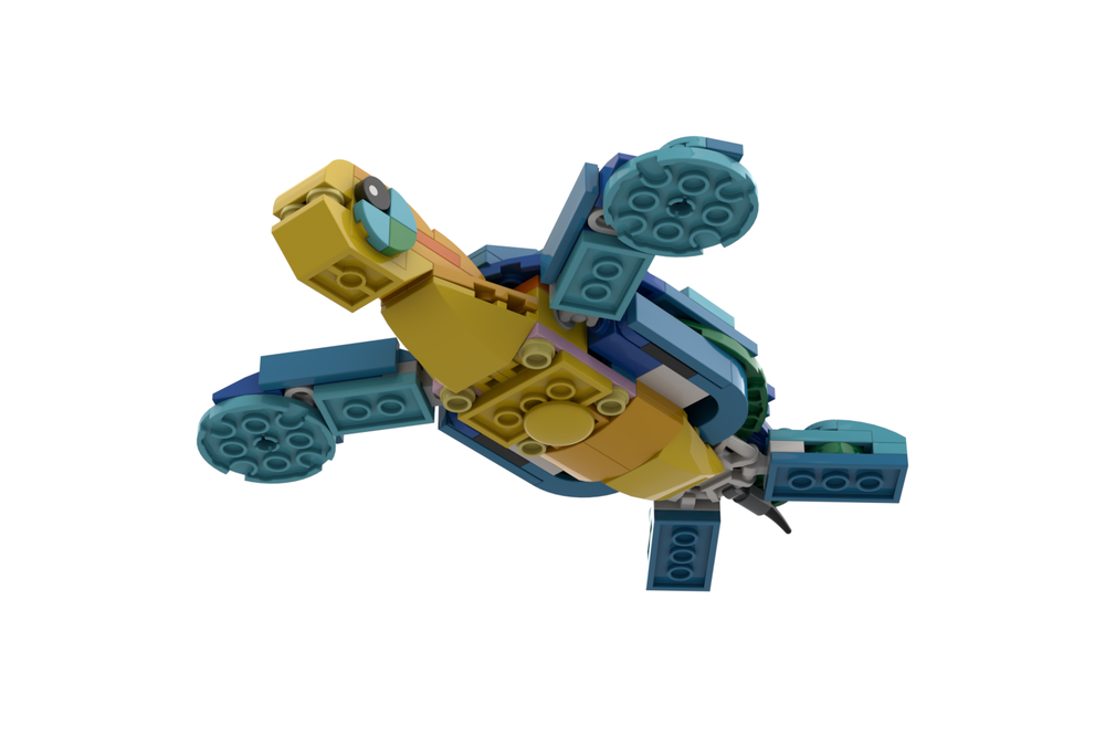 Lego Moc 31136 Sea Turtle By Nequmodiva Rebrickable Build With Lego