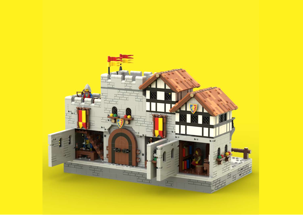 LEGO MOC Lion Knights' Harbor by lux.bricks | Rebrickable - Build with LEGO