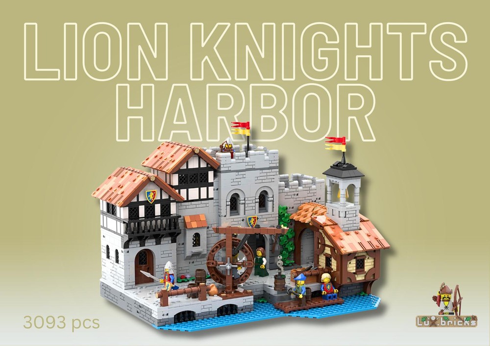 LEGO MOC Lion Knights' Harbor by lux.bricks | Rebrickable - Build with LEGO
