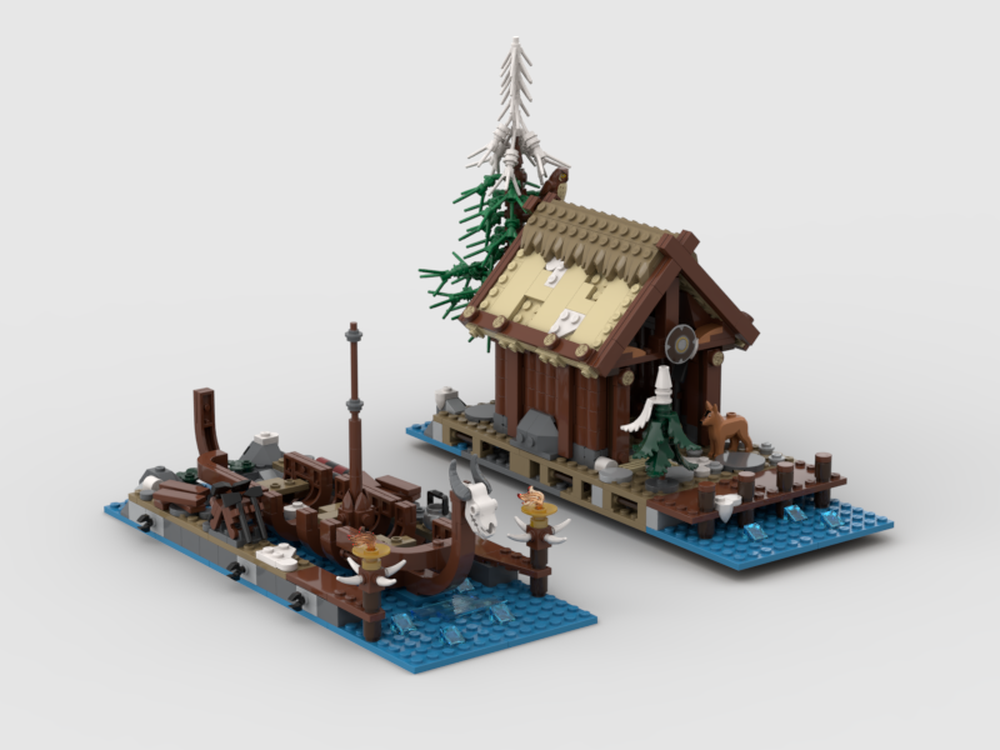 LEGO MOC Viking Shipyard Barn by NS6 | Rebrickable - Build with LEGO