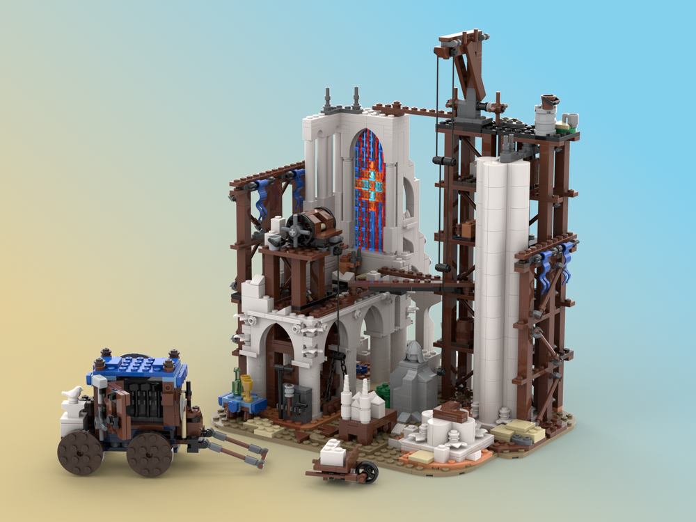 LEGO MOC Medieval Stonemasons Guild by arselus | Rebrickable - Build ...