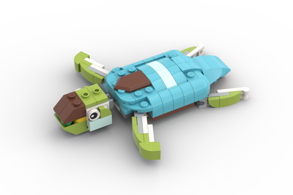 LEGO MOC-164554 31128 Sea Turtle by Nequmodiva | Rebrickable - Build ...