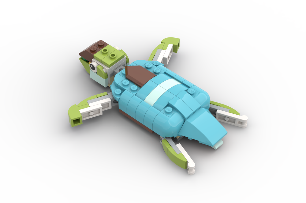 Lego Moc 31128 Sea Turtle By Nequmodiva Rebrickable Build With Lego