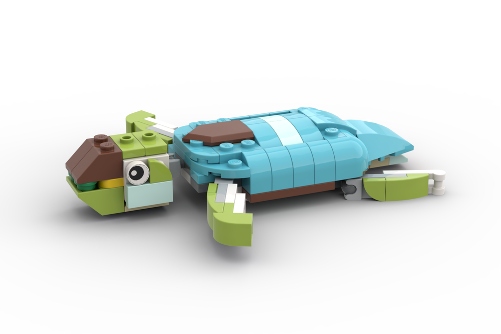 Lego Moc 31128 Sea Turtle By Nequmodiva Rebrickable Build With Lego
