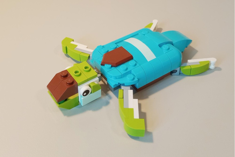 Lego Moc 31128 Sea Turtle By Nequmodiva Rebrickable Build With Lego