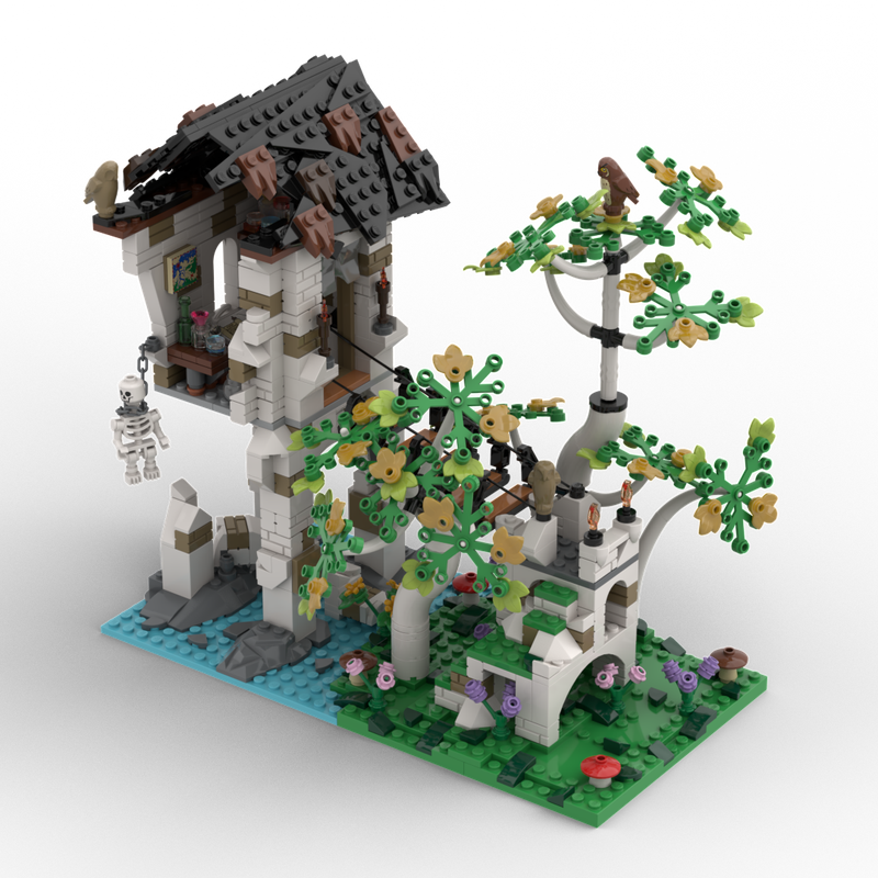 LEGO MOC Ruins of the wizard's house by bbart89 | Rebrickable - Build ...