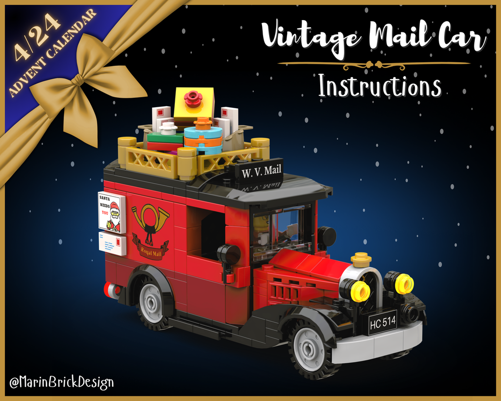 LEGO MOC Lego Christmas Postal Truck MOC - Adventer Calendar Winter ...