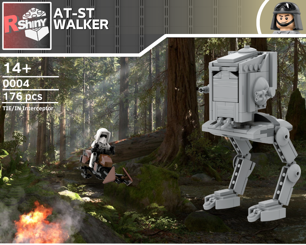 LEGO MOC AT-ST Walker by R-Shiny | Rebrickable - Build with LEGO