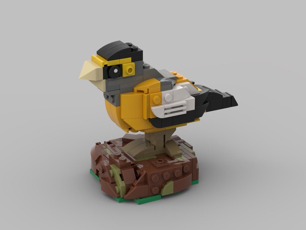 LEGO MOC Evening Grosbeak by Penguins and plastic | Rebrickable - Build ...