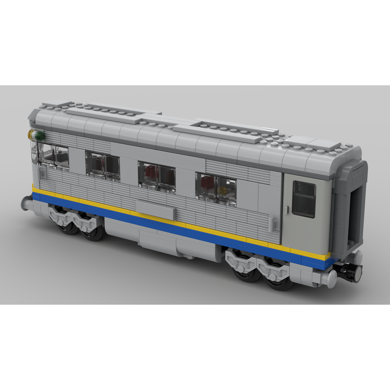 LEGO MOC Santa fe passanger train - observation car by josszo ...
