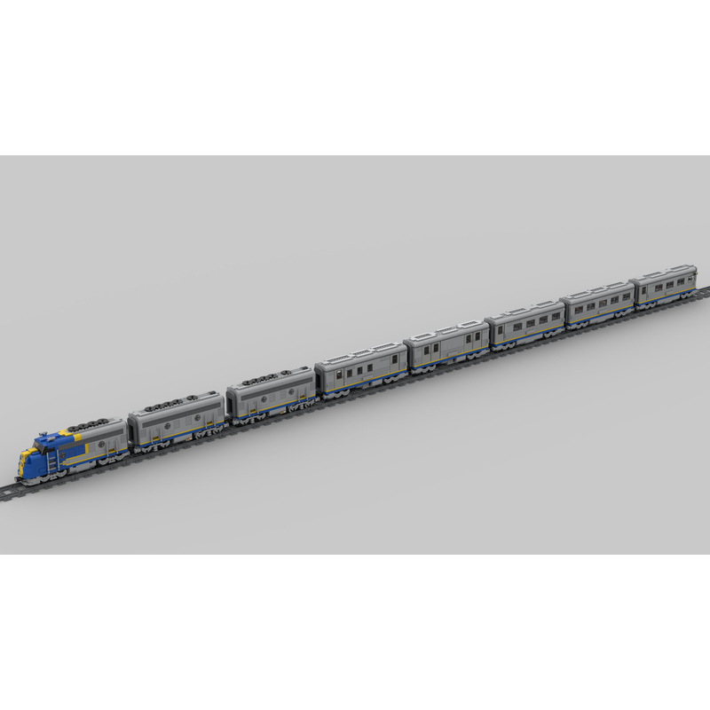 LEGO MOC Santa fe passanger train - observation car by josszo ...
