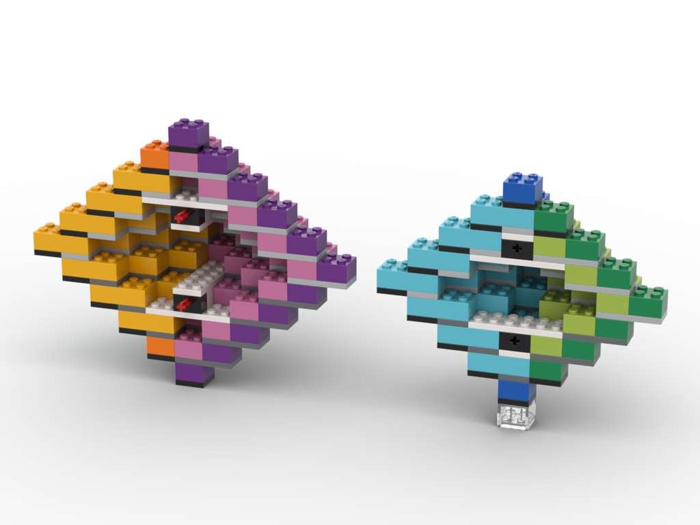 Lego Moc Octahedron By Flerpdederp Rebrickable Build With Lego
