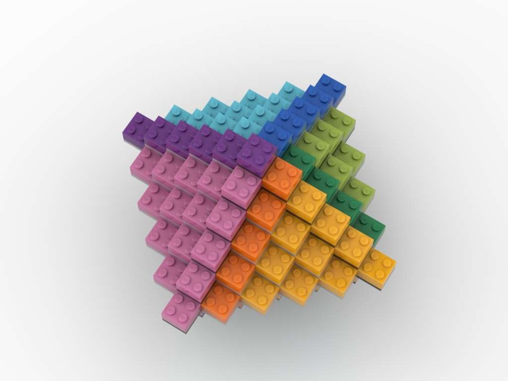 Lego Moc Octahedron By Flerpdederp Rebrickable Build With Lego