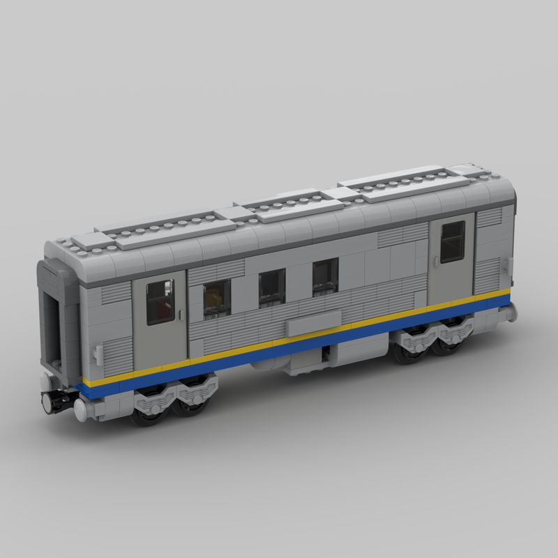 LEGO MOC Santa fe passanger train - mail car by josszo | Rebrickable ...